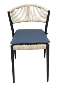 sort cafestol med flettet ryg og sæde Kun kr. 348,-